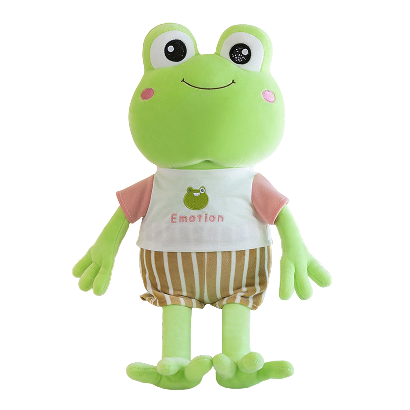 Frog Plush Toy Soft Stuffed Animal Doll Kawaii Green Frog Plushie Gift ...