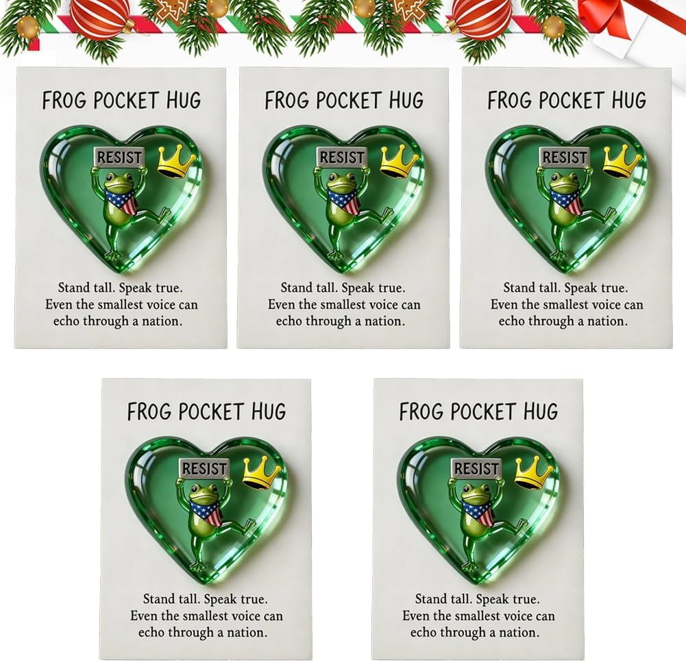 Frog Pocket Hug, Pocket Hug Card Token, Emotional Support with Greeting ...