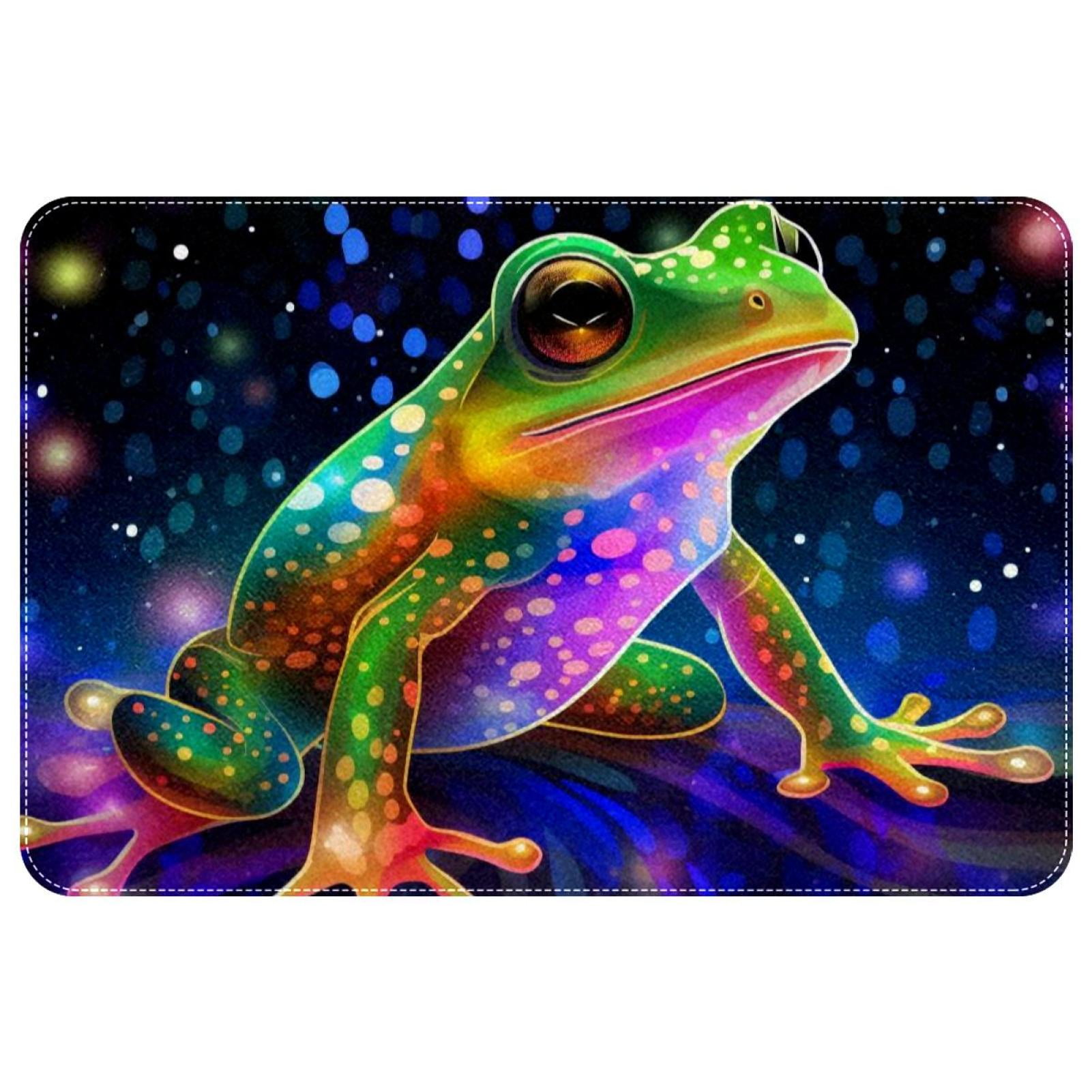 Frog Polyester Non-Slip Machine Washable Door Rug Game Mat Door Mats ...