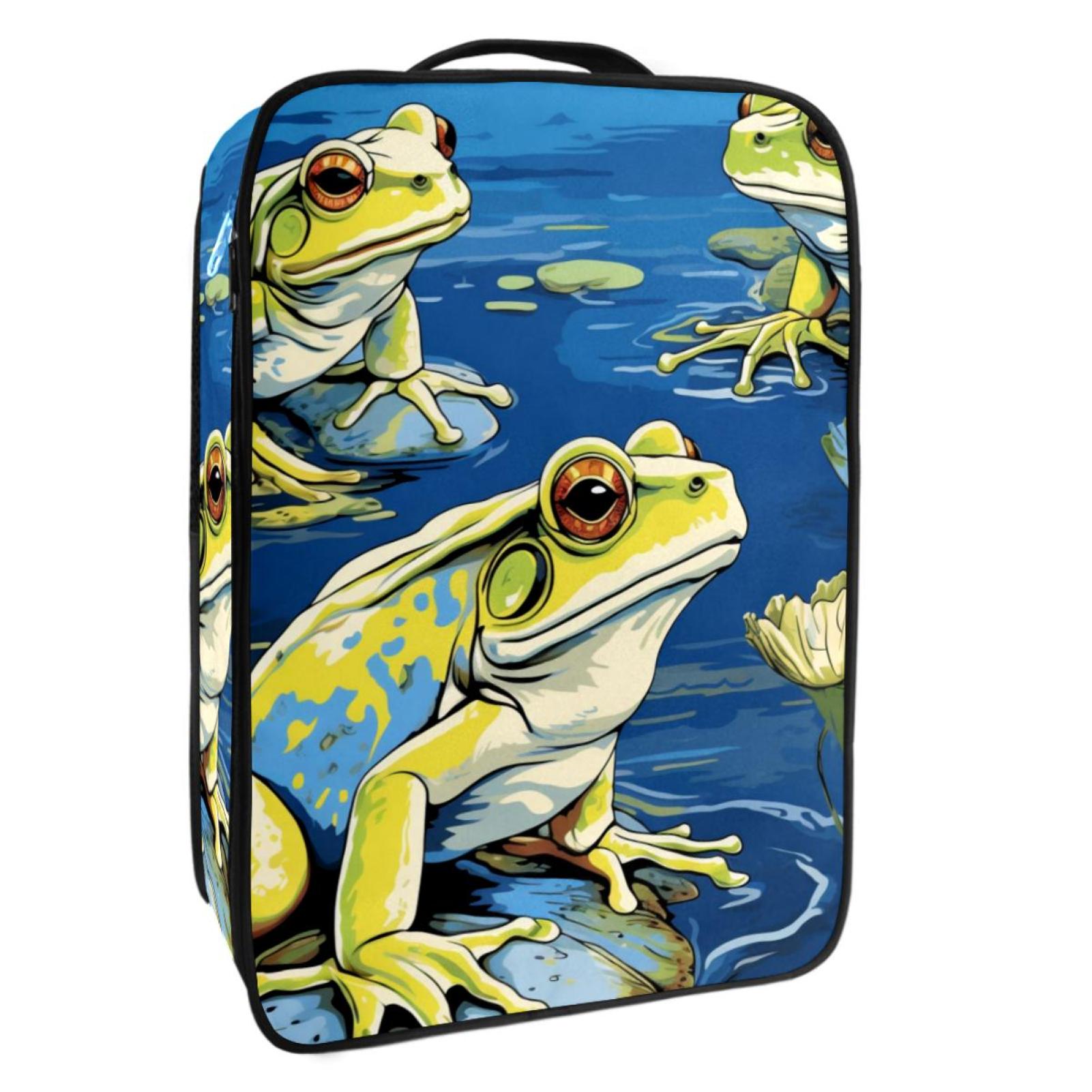 Frog Polyester Shoe Boxes Organizer, 23x31cm/9x12in Stackable Storage ...