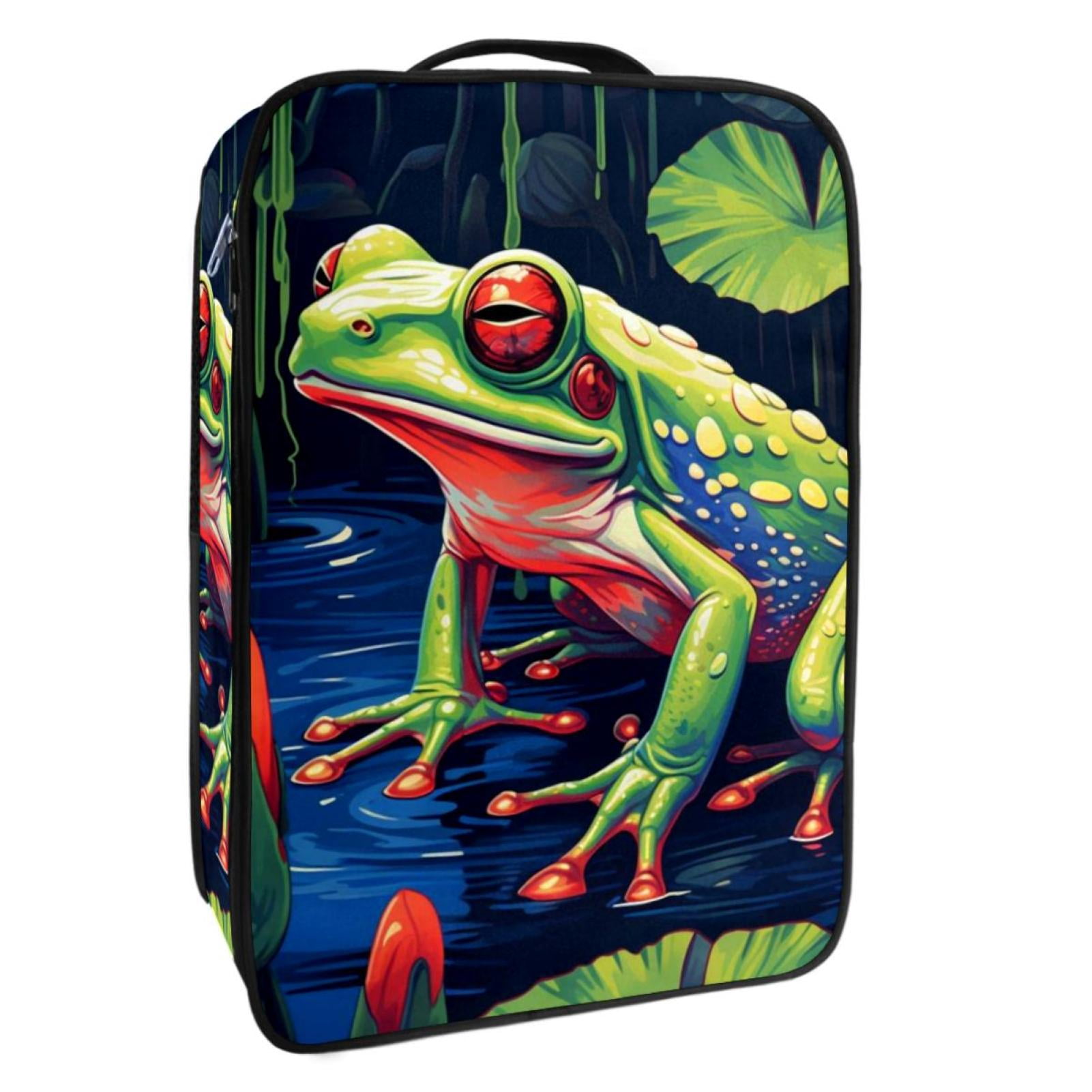Frog Polyester Shoe Organizer Box, 23x31cm/9x12in, Closet Storage ...