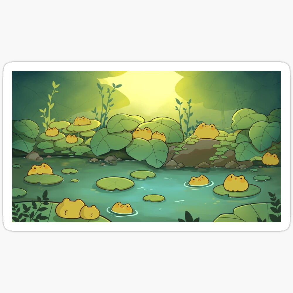 Frog Pond Sticker Phone Decal Water Bottle Stickers Car Decals, Laptop ...
