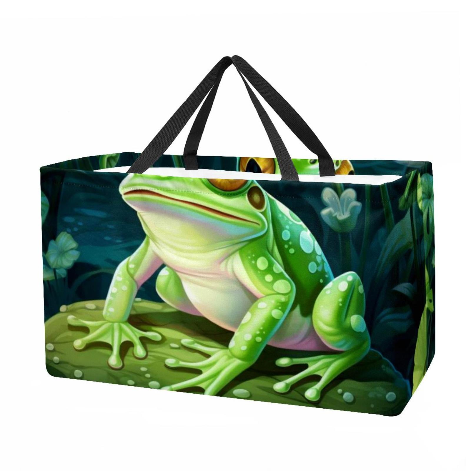Frog Premium Oxford Cloth Shopping Bags: Reusable, Foldable, and ...