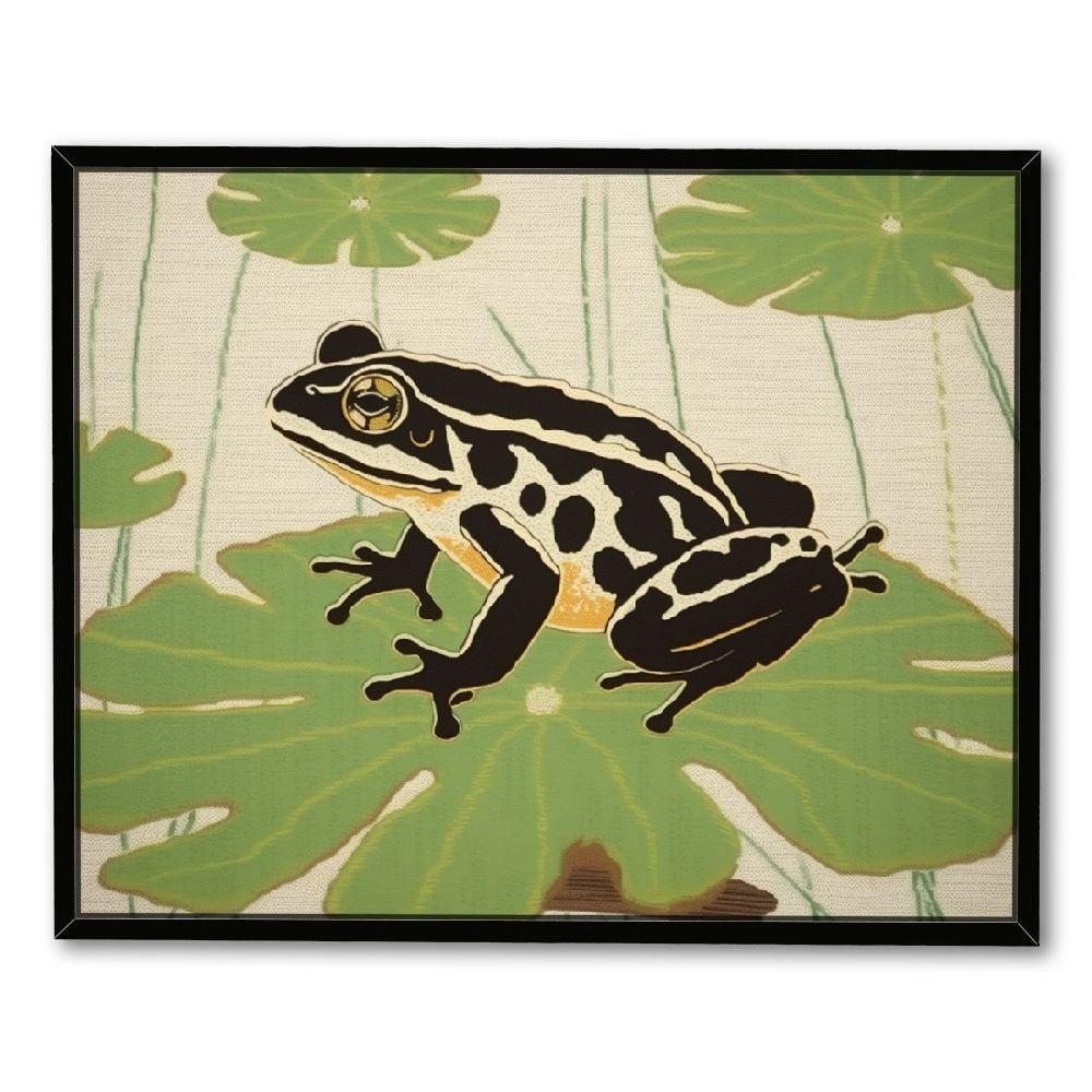 Frog Print Art, Frog Print, Ukiyo-e Frog Print, Frog Wall Art, Prints ...