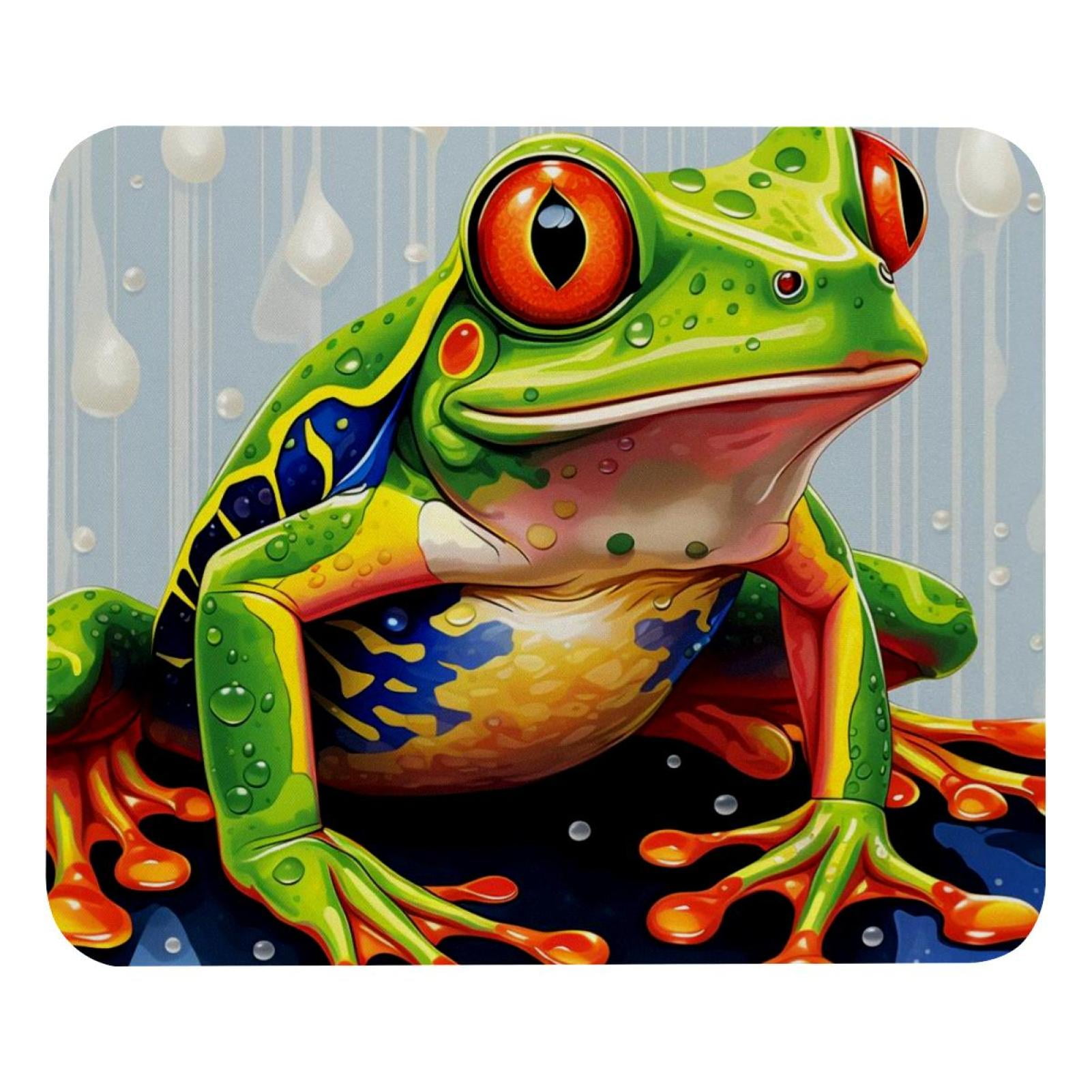 Frog Printed Non-Slip Rubber Bottom Gaming Mouse Pad 8.3x9.8 Inch ...