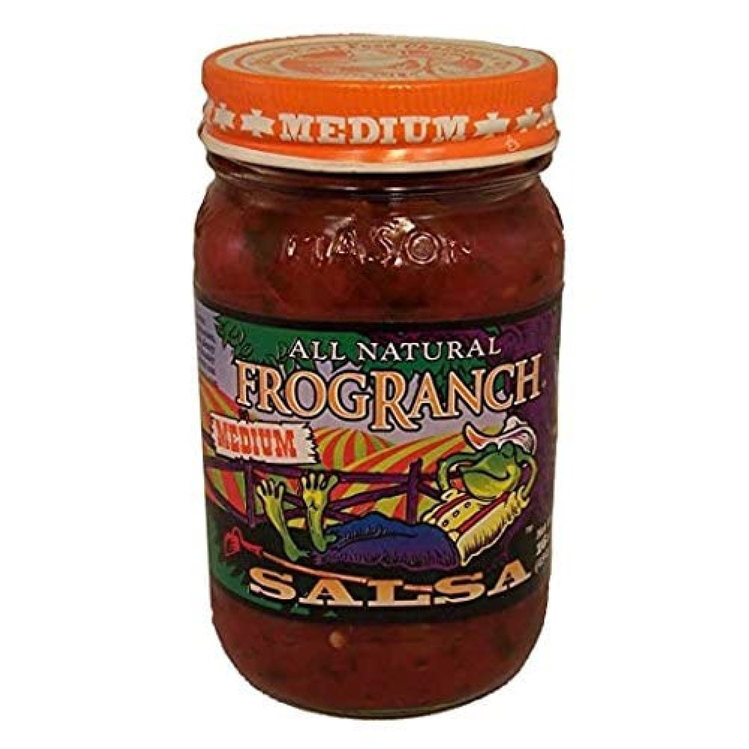 Frog Ranch Medium Low Sodium All Natural Salsa 16 oz. (Pack of 3 ...