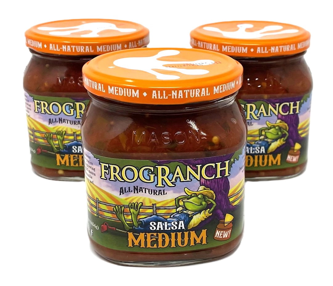 Frog Ranch Medium Low Sodium All Natural Salsa 16 oz. (Pack of 3 ...