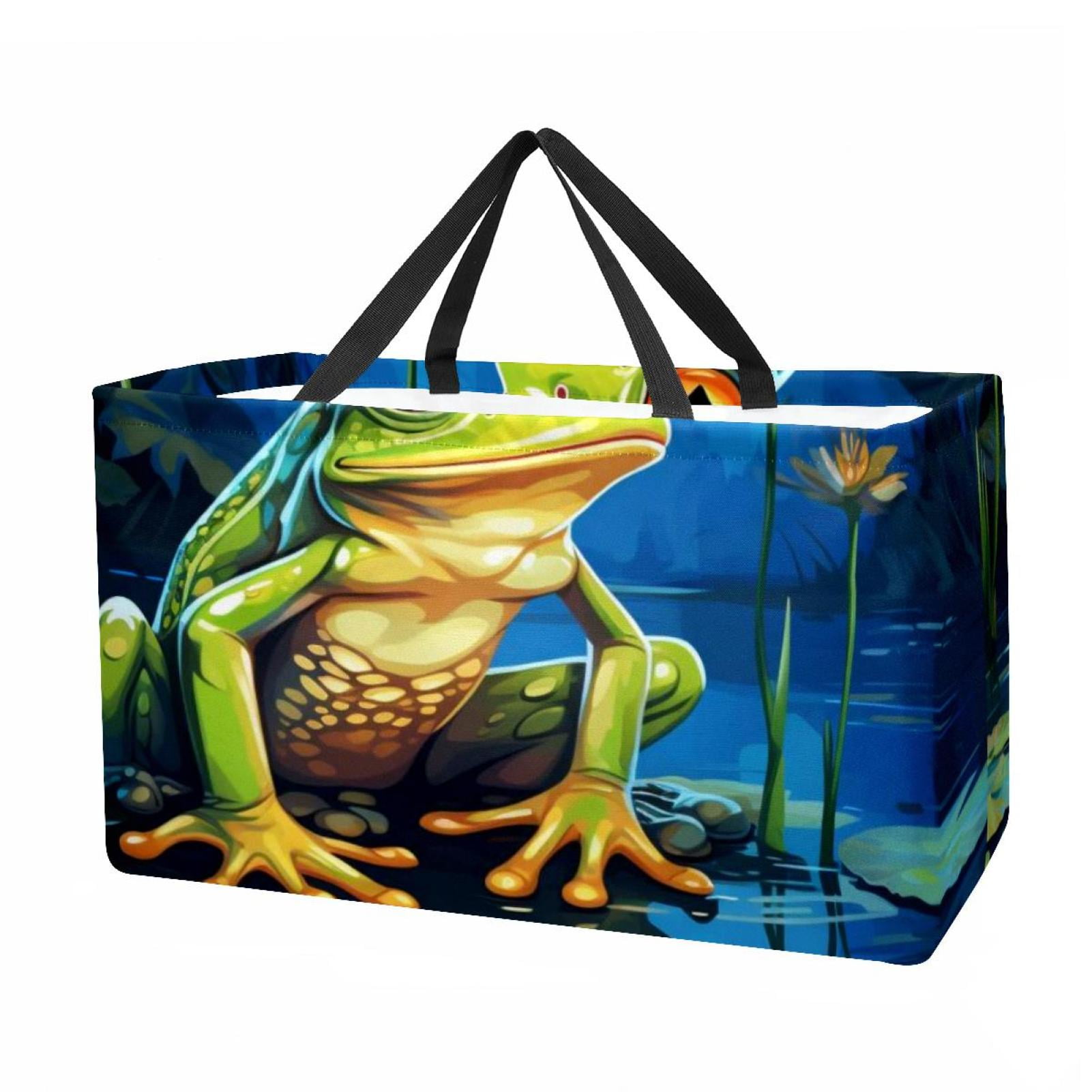 Frog Reusably Foldable Oxford Cloth Storage Box - Large Capacity Picnic ...