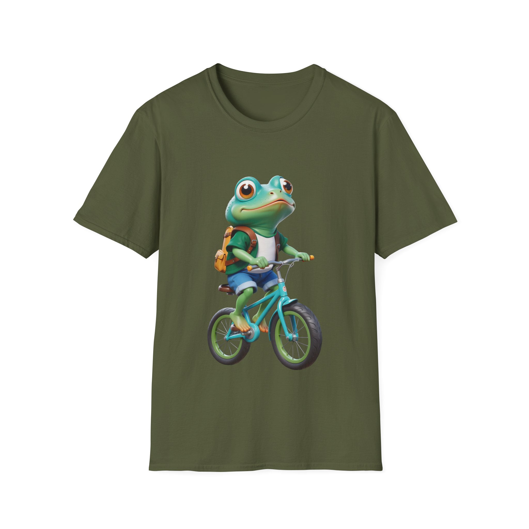 Frog Rides A Bike Cool Bicycle Frog T-Shirts - Walmart.com