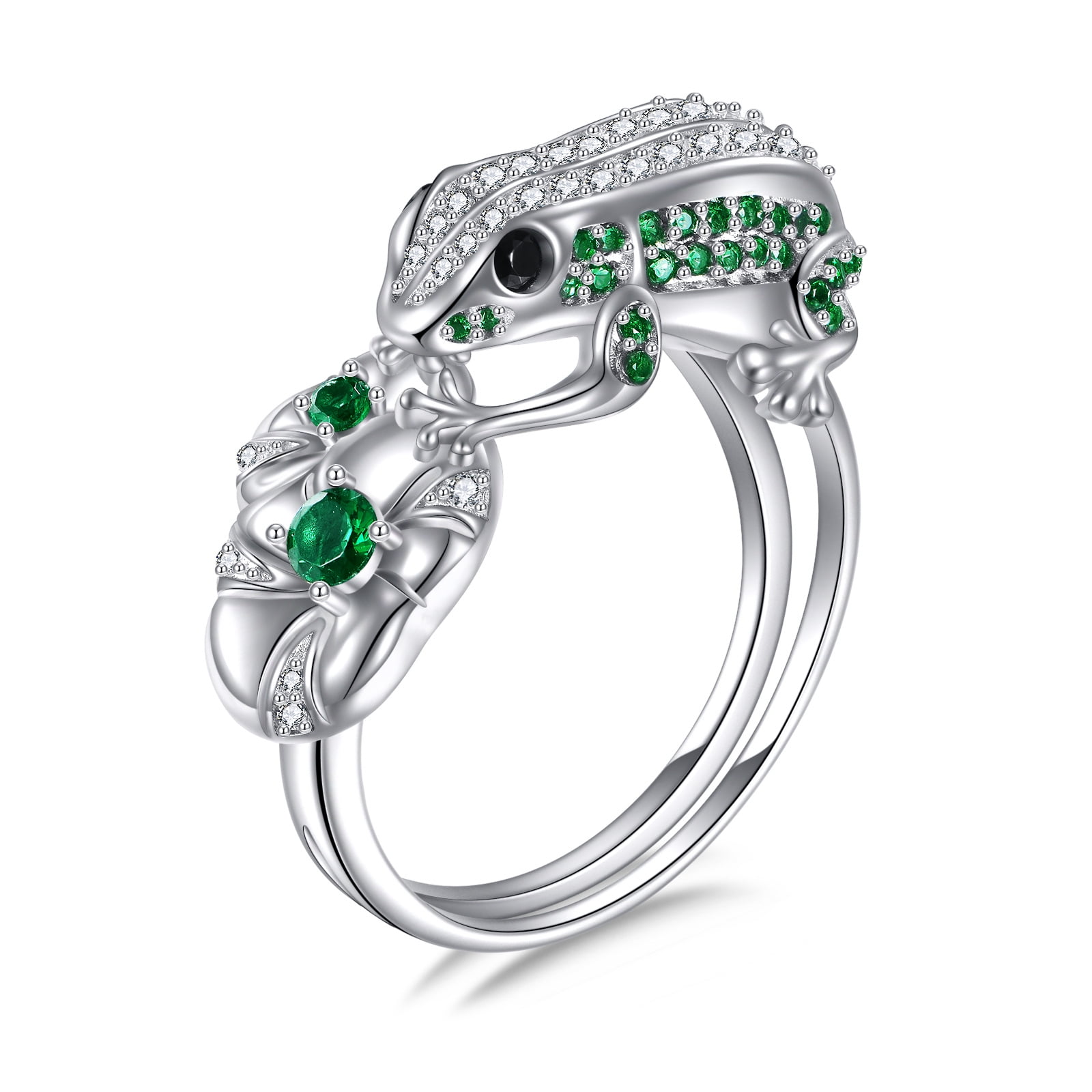 Frog Ring 925 Sterling Silver 4D Frog Ring for Women Frog Jewelry Gifts ...