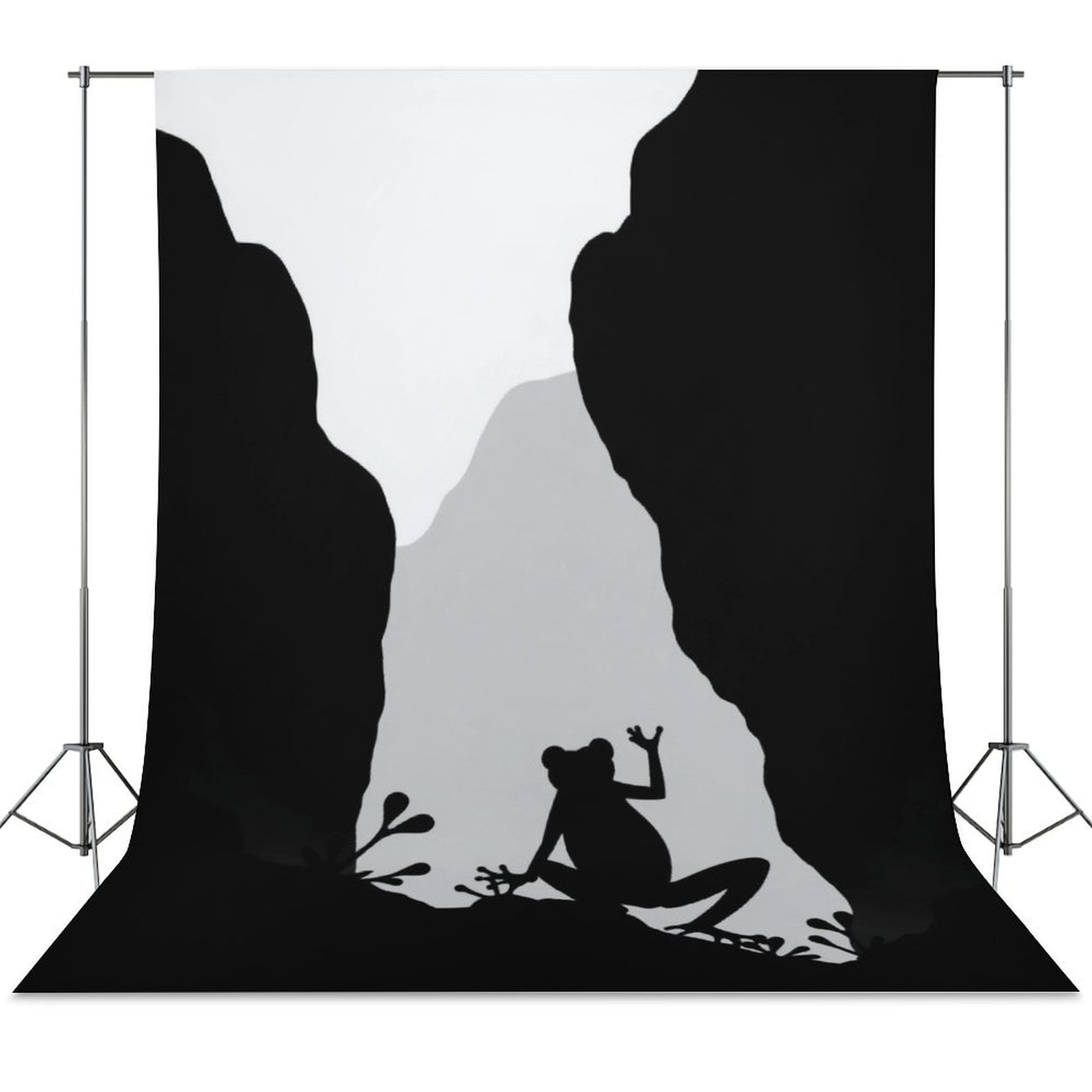 Frog Rocks Silhouette Decorations BackdropPortrait Photography ...