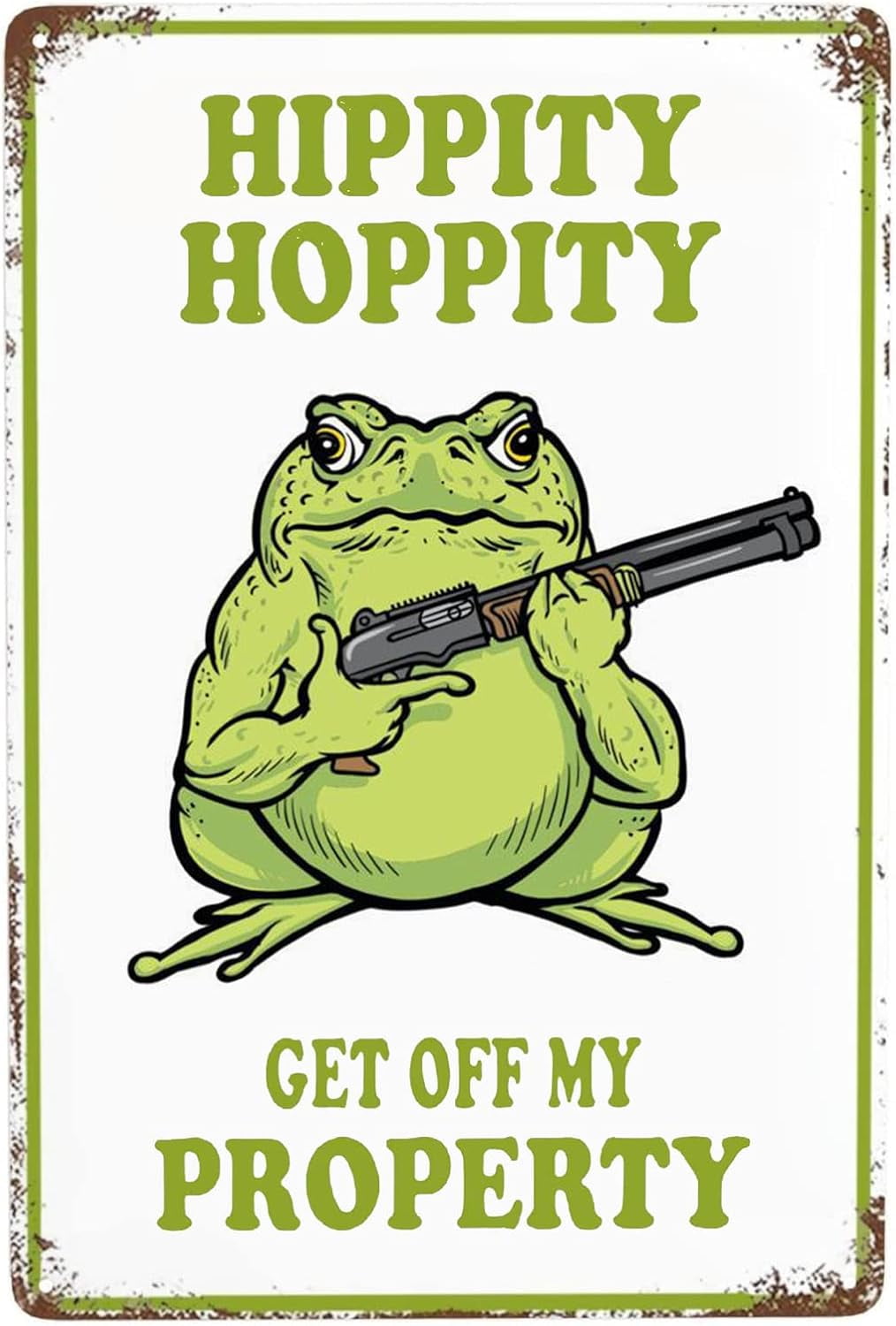 Frog Room Sign Funny Frog Bedroom Door Decor Vintage Metal Tin Signs ...