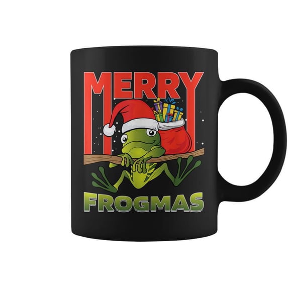 Frog Santa Amphibian Toad Animals Merry Christmas Frog Coffee Mugs ...