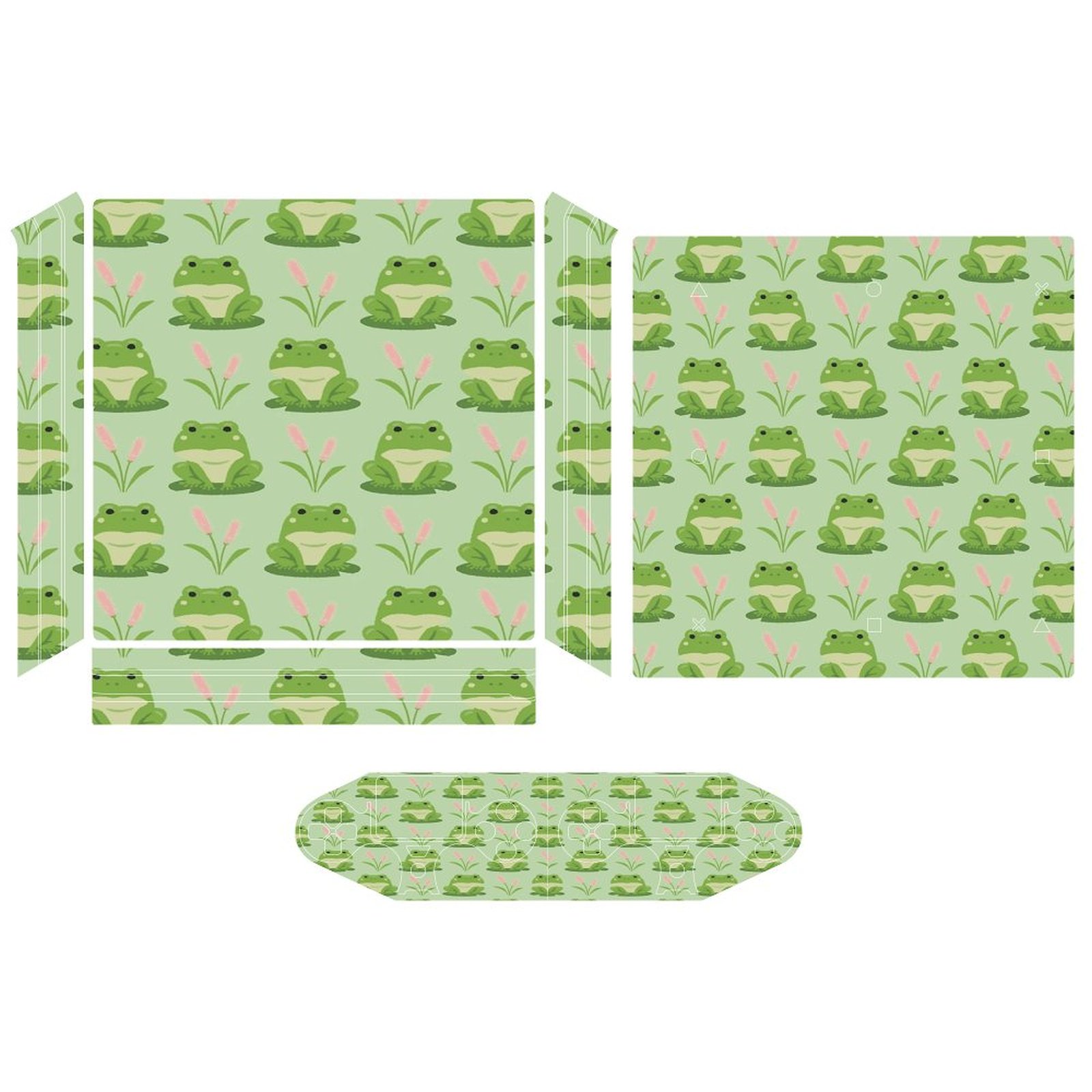 Frog Seamless Pattern PS4/PS4 Pro/PS4 Slim Skin Sticker For Console And ...