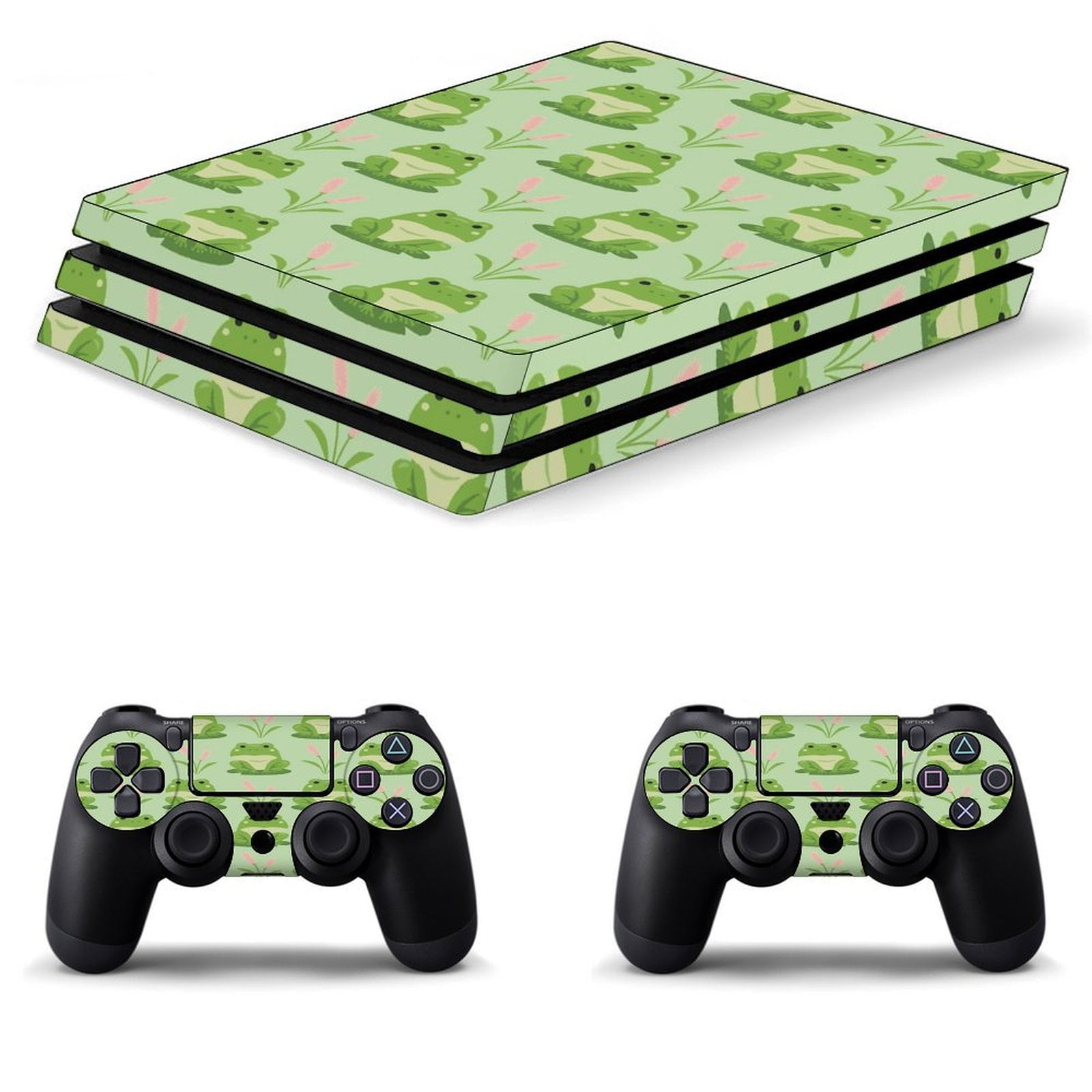 Frog Seamless Pattern PS4/PS4 Pro/PS4 Slim Skin Sticker For Console And ...