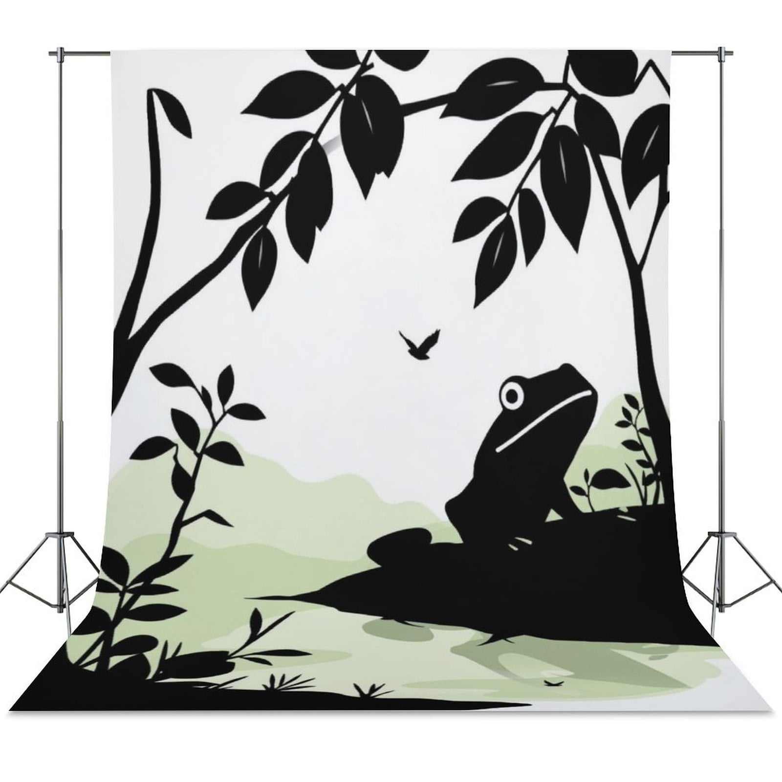 Frog Serene Nature Party Backdrop Birthday Decoration Backgrounds for ...