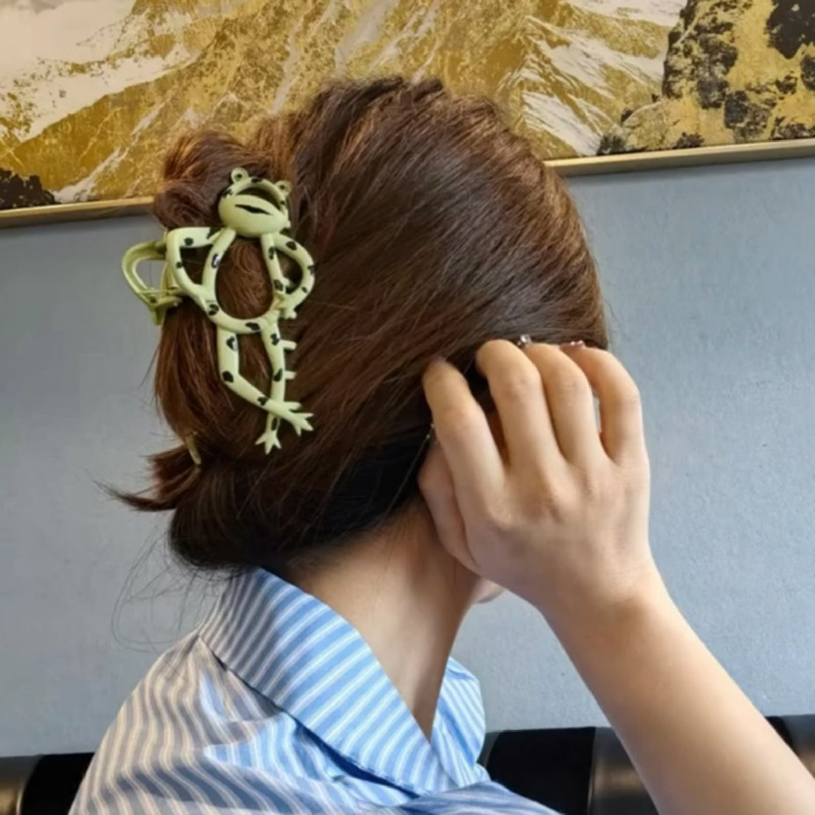 Frog Shape Claw Clips, Non Slip Hair Claw Clips for Women Girls, Metal ...