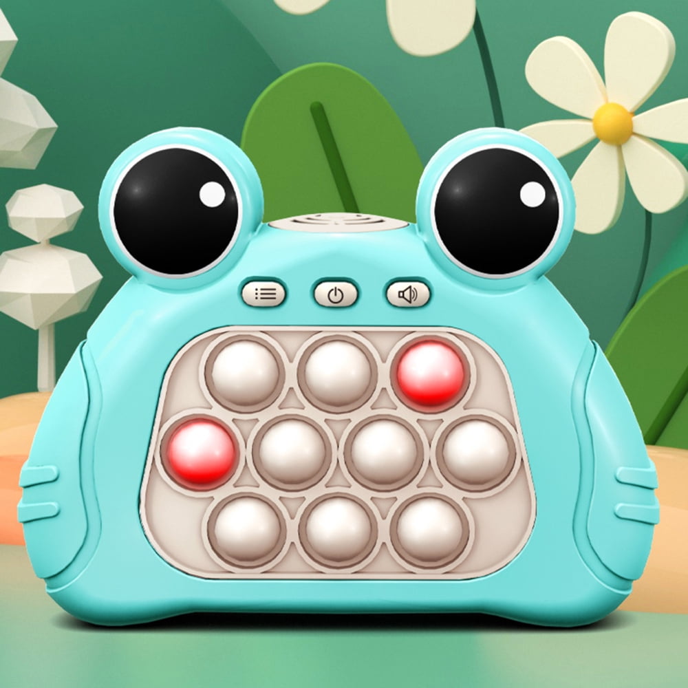 Frog Shaped Pop Push Bubble Fidget Game Machine Toy Creative Whack-a ...