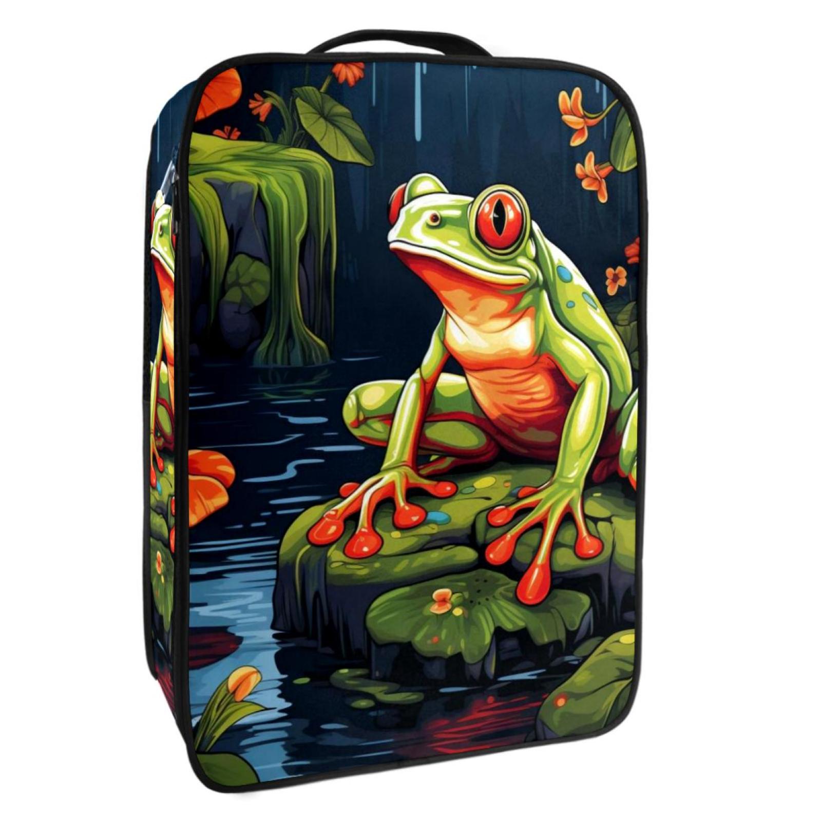 Frog Shoe Organizer Storage Box - Polyester Material, 23x31cm/9x12in ...