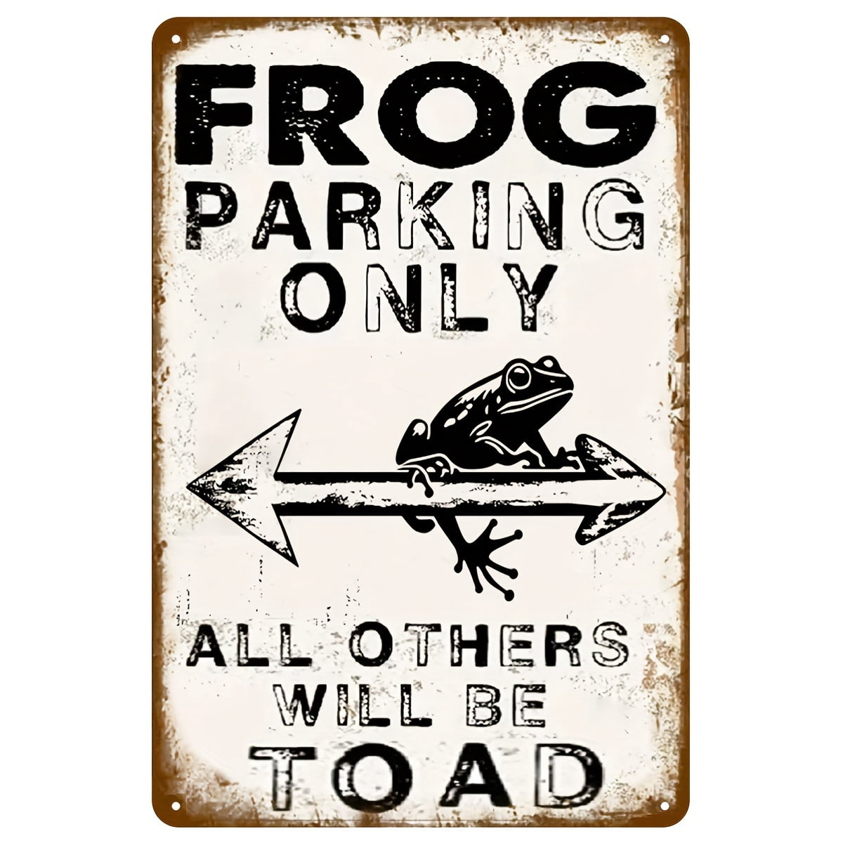 Frog Sign Room Decor Accessories Boys Frog Gifts Funny Frog Parking ...