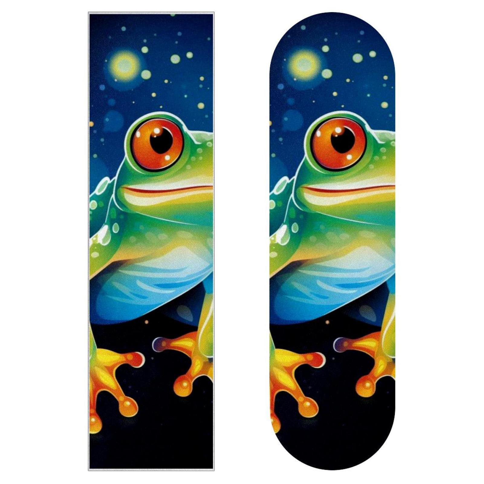 Frog Skateboard Stickers Pack of Two Emery PVC 8.8x32.6in/22.4x83 cm Accessories - Walmart.com