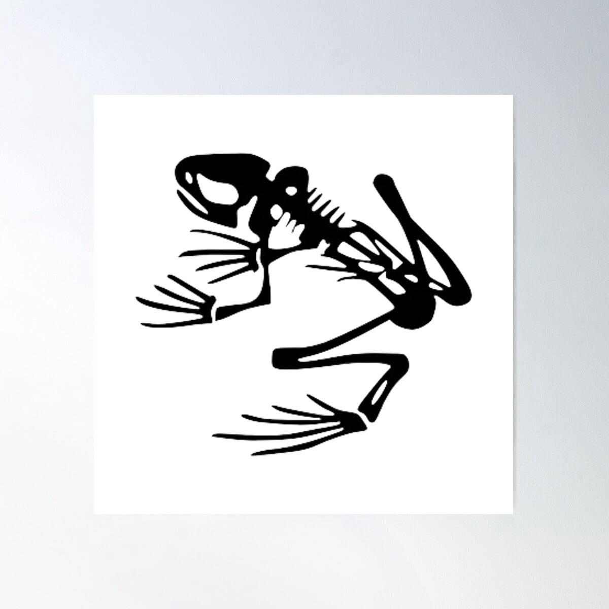 Frog Skeleton Navy Seals Poster Wall Art, Modern Wall Decor For Living ...