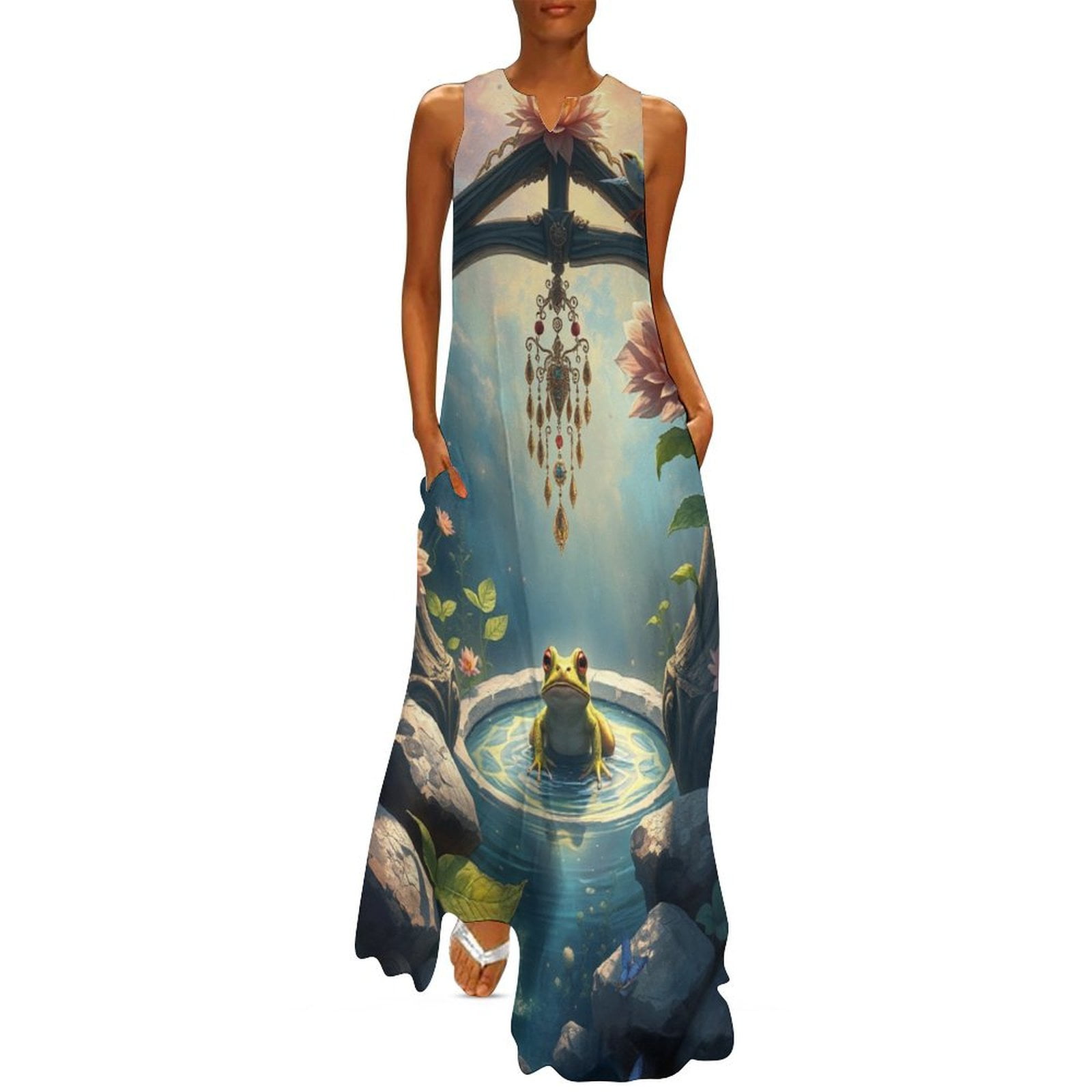 Frog Sleeveless Dress Summer Dresses Birthday Dress for Women Luxury ...