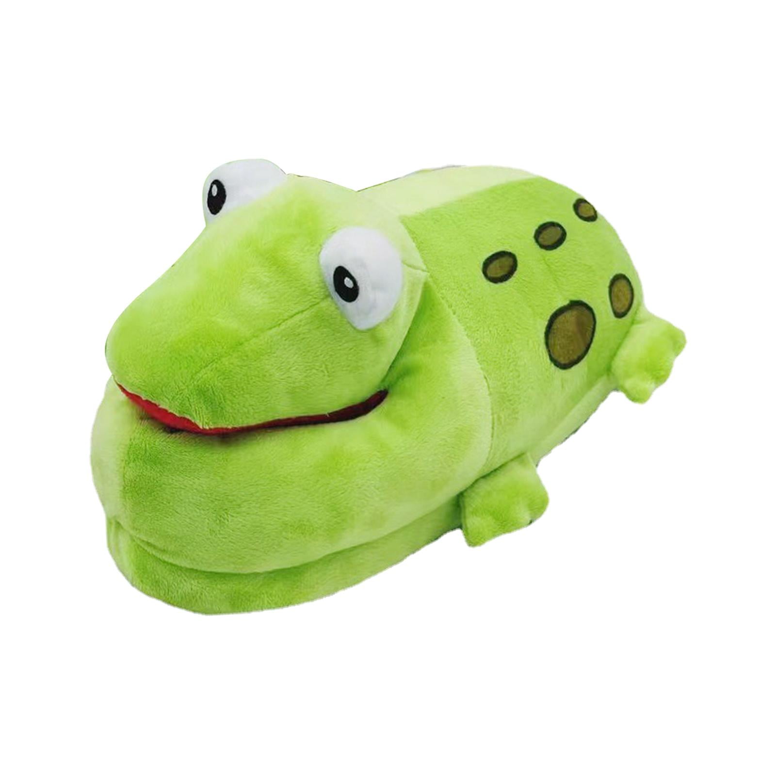 Frog Slippers Funny Animal Shoes Winter Slipper for Women Men Hotel ...