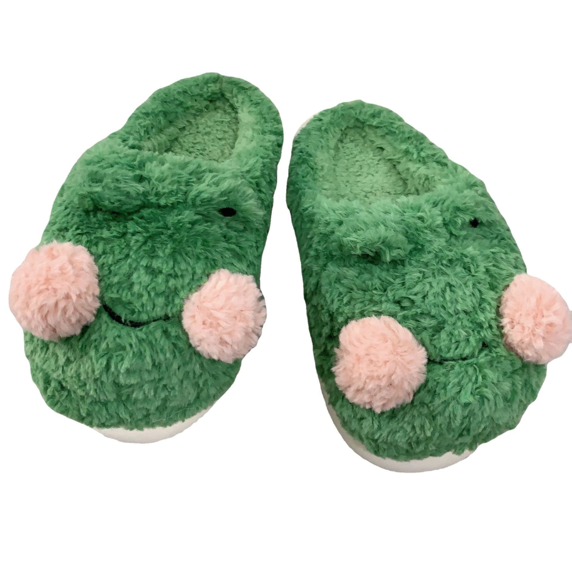 Frog Slippers Unisex Summer Funny Animal Slippers Indoor Cotton ...