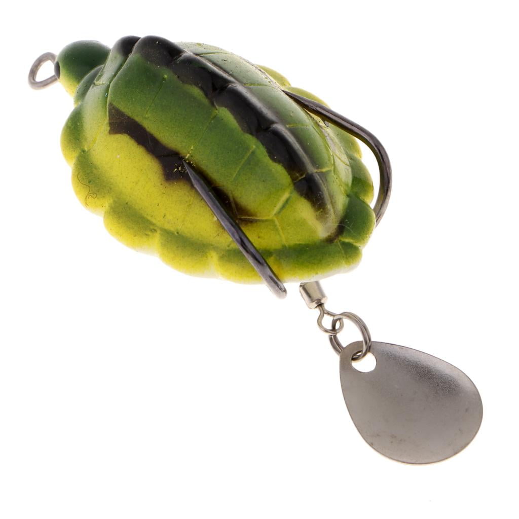 Frog Soft Weedless Design, 3D Eyes/Swimming Actions - Bass Pike ...