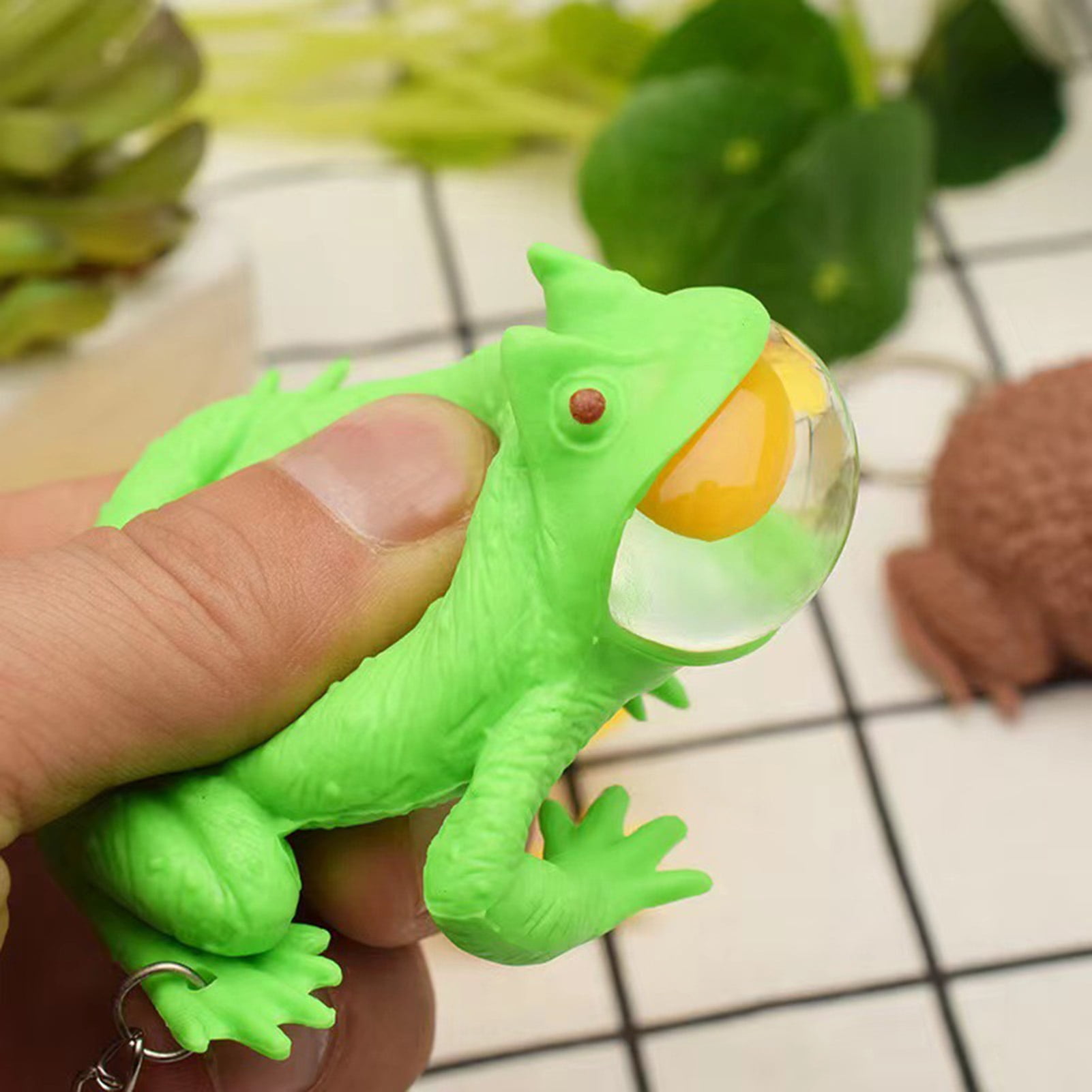 Frog Squeeze Toy - Soft TPR Cartoon Frog Relieve Boredom Fidget ...