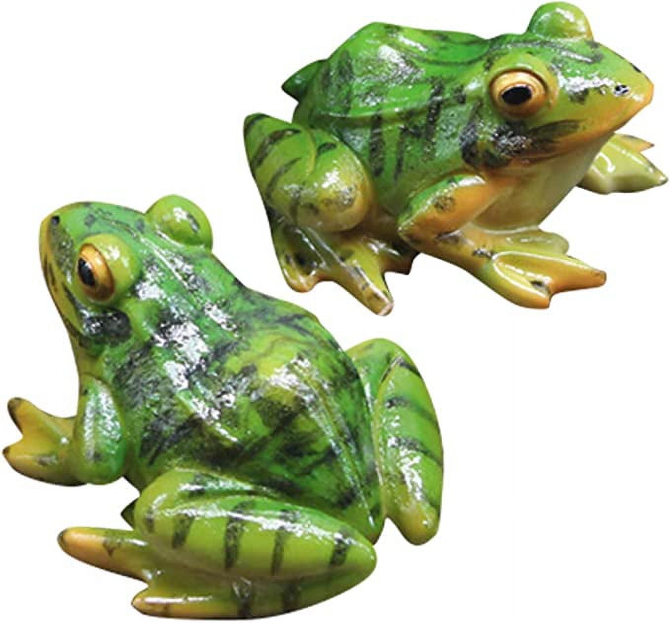 Frog Statue Mini Animal Sculpture Indoor Outdoor Decor for Garden Patio ...