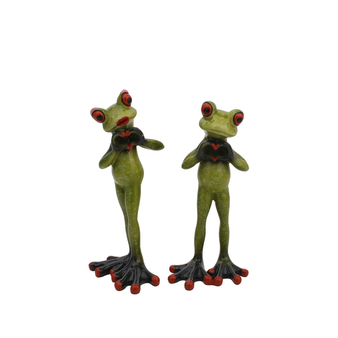 Frog Statues for Garden - Resin Frogs Figurines - Yard Animal Decor ...