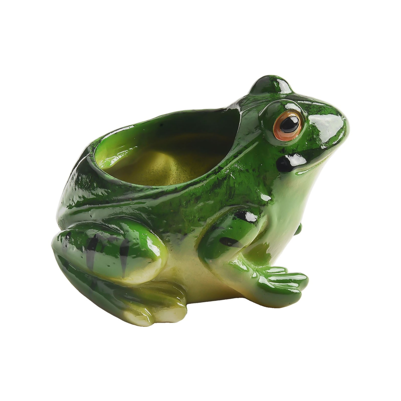Frog Succulent Plant Pots Resin Frog Flower Pot Mini Frog Ornament ...
