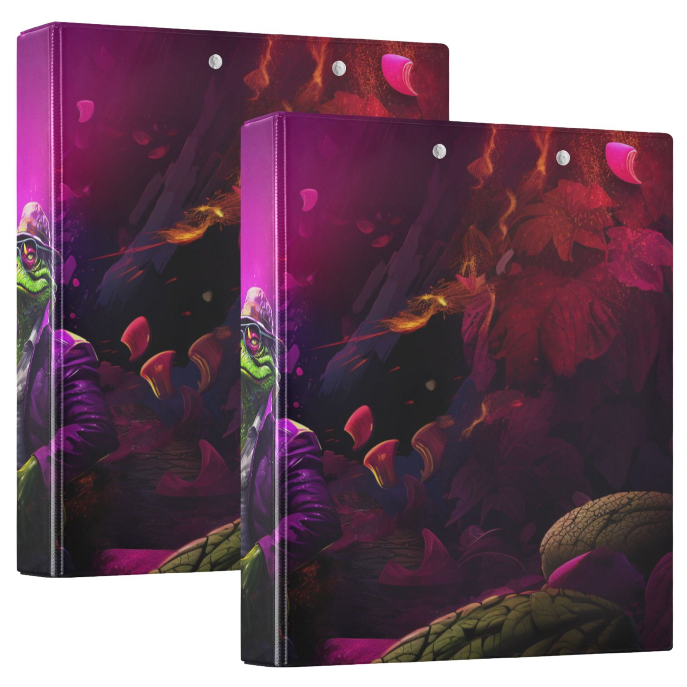 Frog Suit 3 Ring Binders 1.5 inch Hardcover File Folders with Interior ...