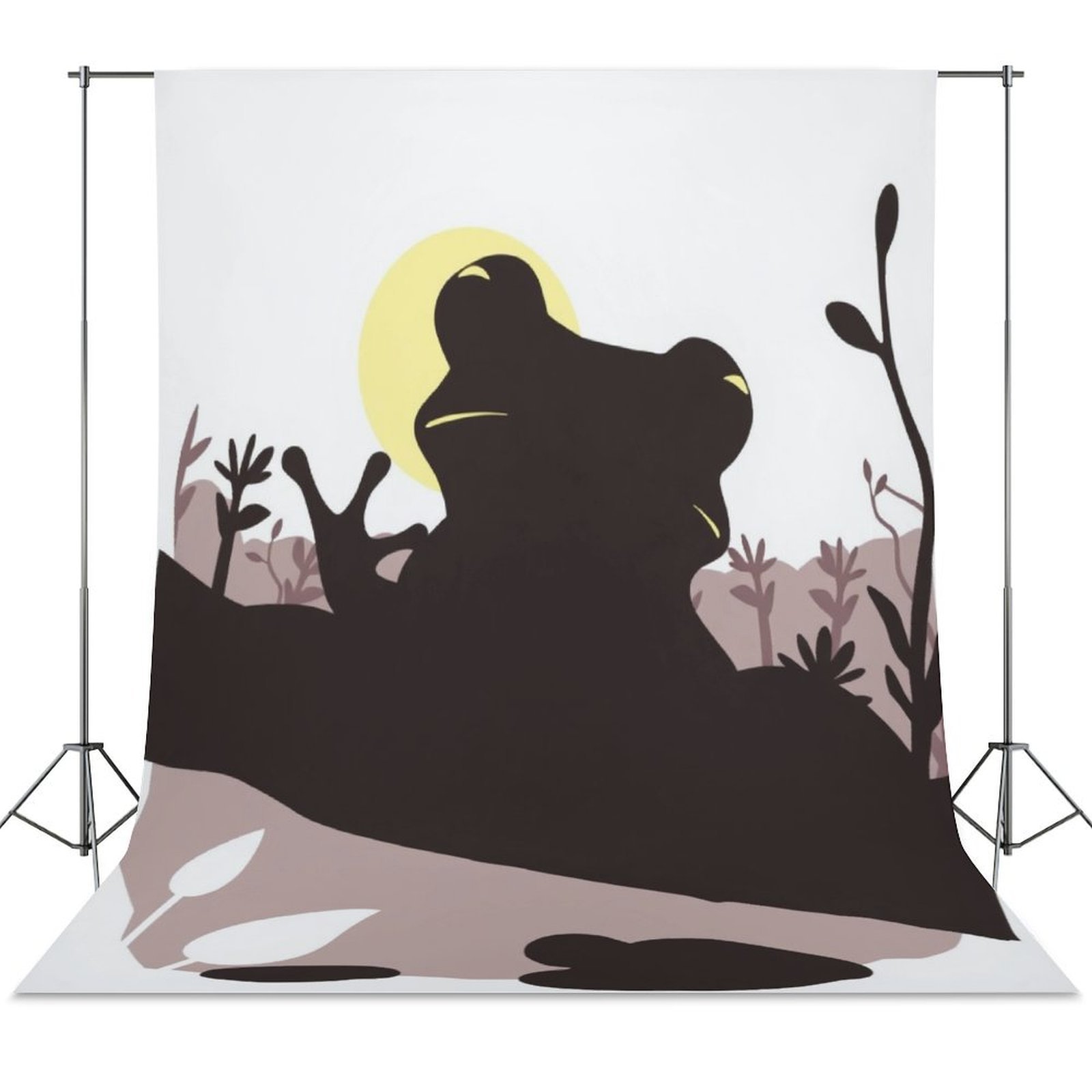 Frog Sunset Silhouette Backdrop Baby Shower Newborn Portrait Girl Boy ...
