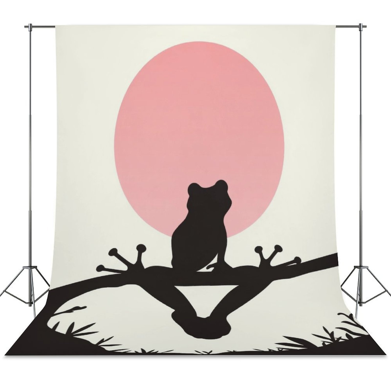 Frog Sunset Silhouette Backdrop Baby Shower Newborn Portrait Girl Boy ...