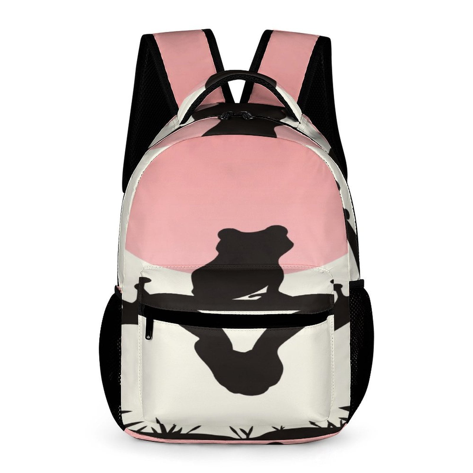 Frog Sunset Silhouette Student Bookbag Notebook Backpacks 3D Print ...