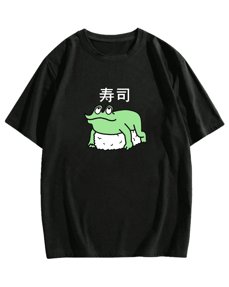 Frog Sushi Cotton casual T-shirt - Walmart.com