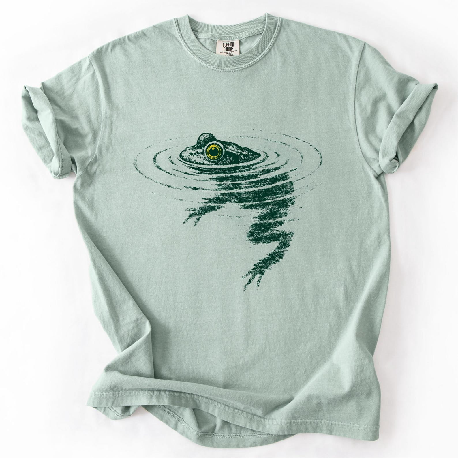 Frog Swimming T-Shirt | Funny Animal Graphic Tee - Walmart.com
