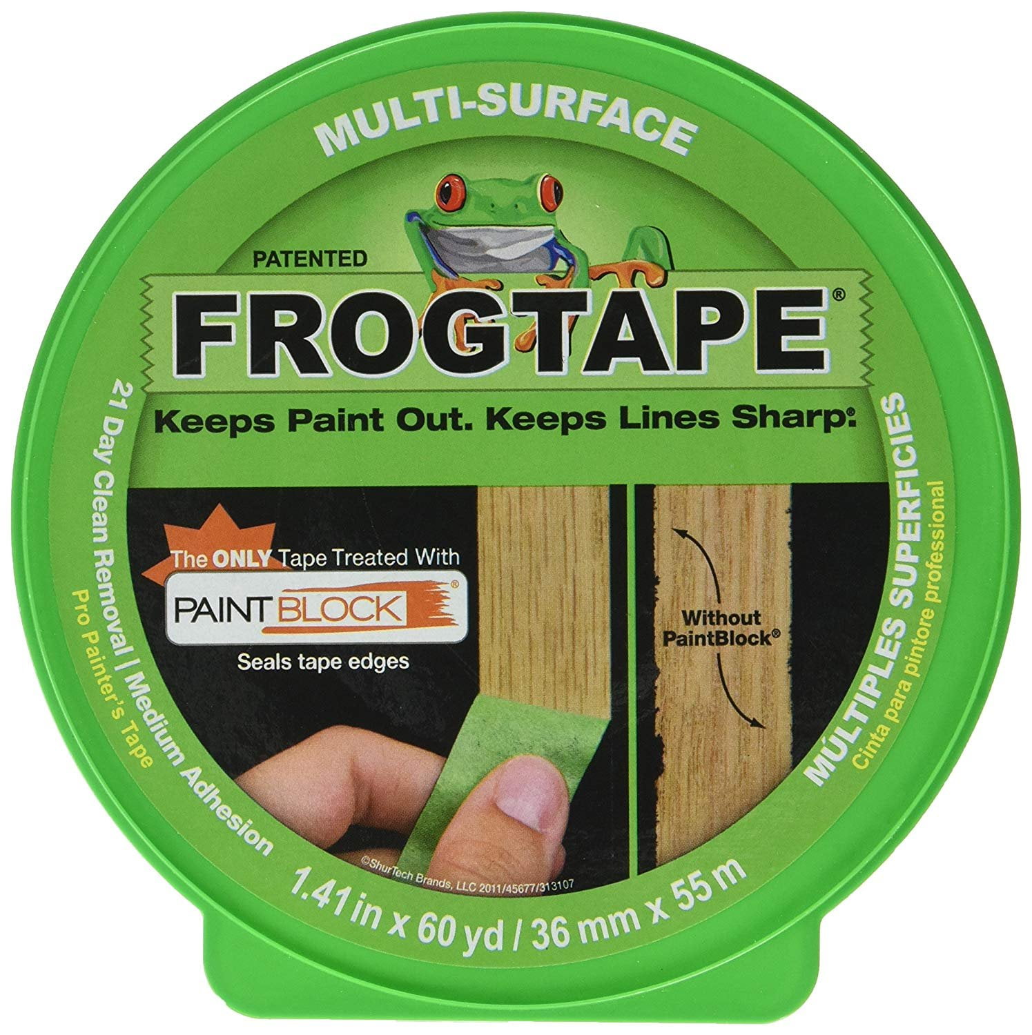 Frog Tape Painter'S Tape 1.41 " X 60 Yard, 3-Pack - Walmart.com