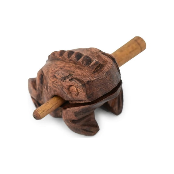 Frog, Toad, 2.5" Original Hand Carved Wooden Noise Maker Hand Made in ...