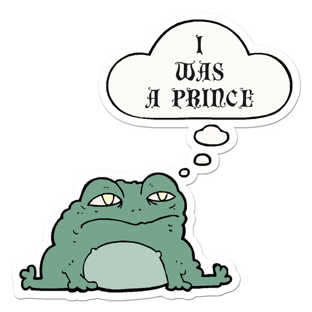 Frog Toad Prince Sticker Phone Decal Water Bottle Stickers Car Decals ...