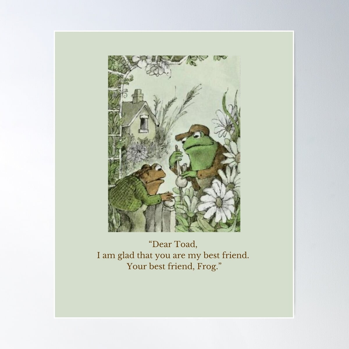 Frog + Toad Quote Poster Wall Art, Modern Wall Decor For Living Room ...