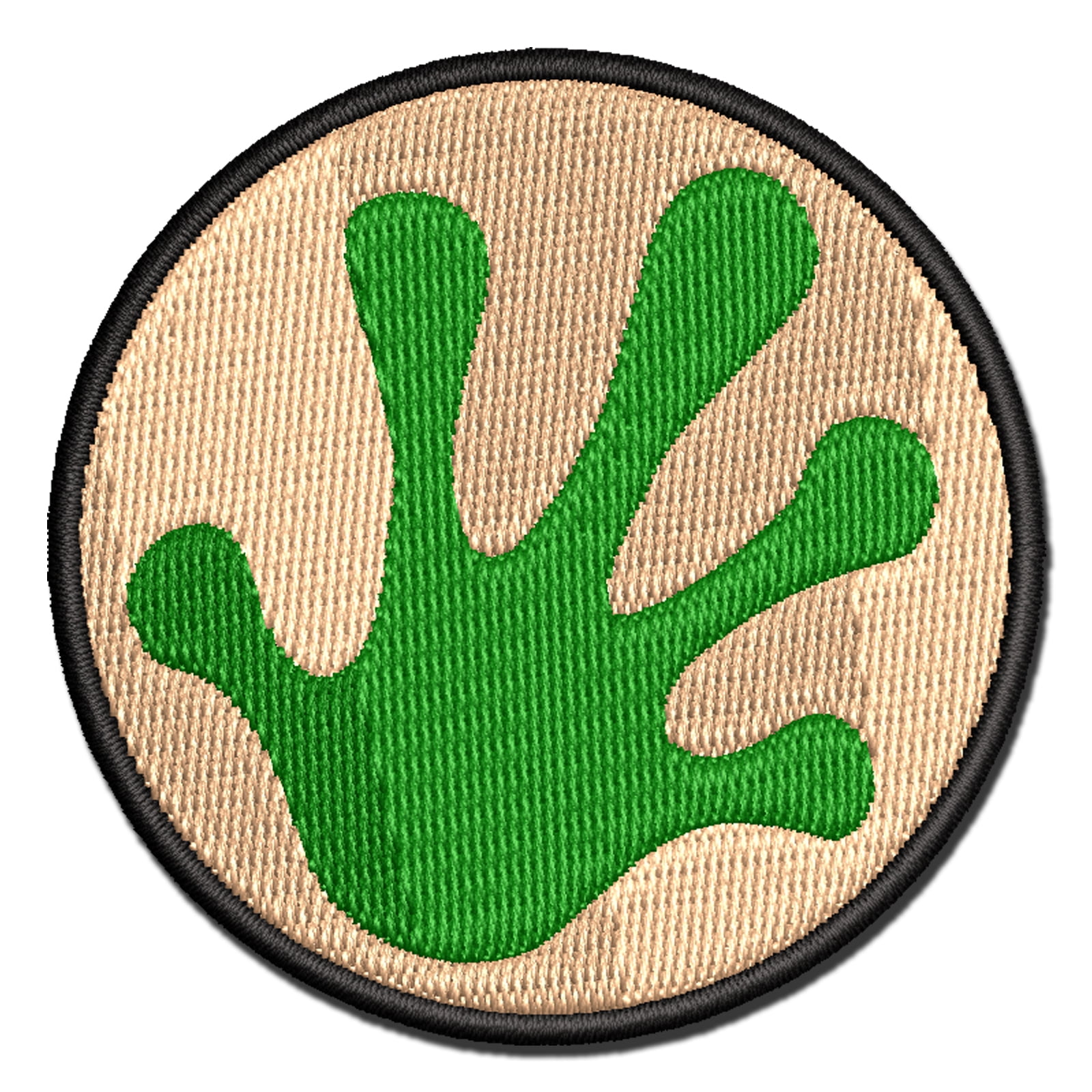 Frog Toes Footprint Applique Multi-Color Embroidered Iron-On Patch - 2. ...