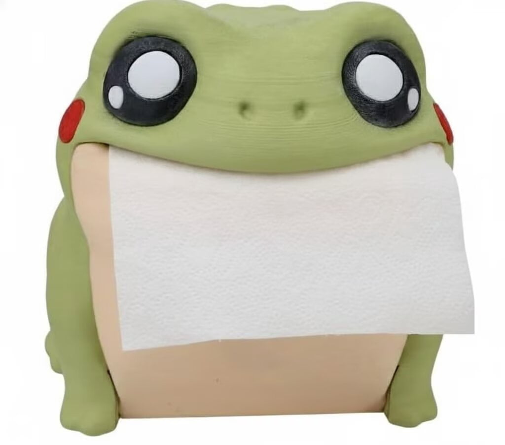 Frog Toilet Paper Holder Dispenser – Frodrick Toad 3D Printed Resin ...