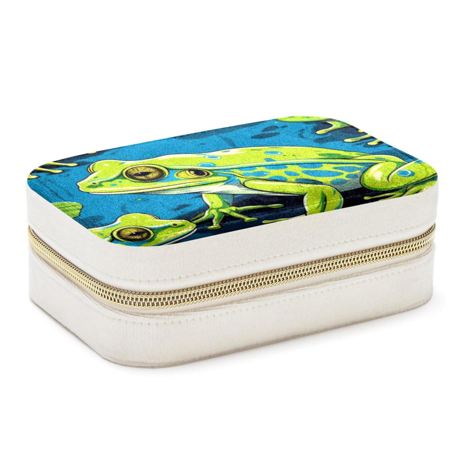 Frog Velvet Portable Storage Box with Removable Compartment: Display ...