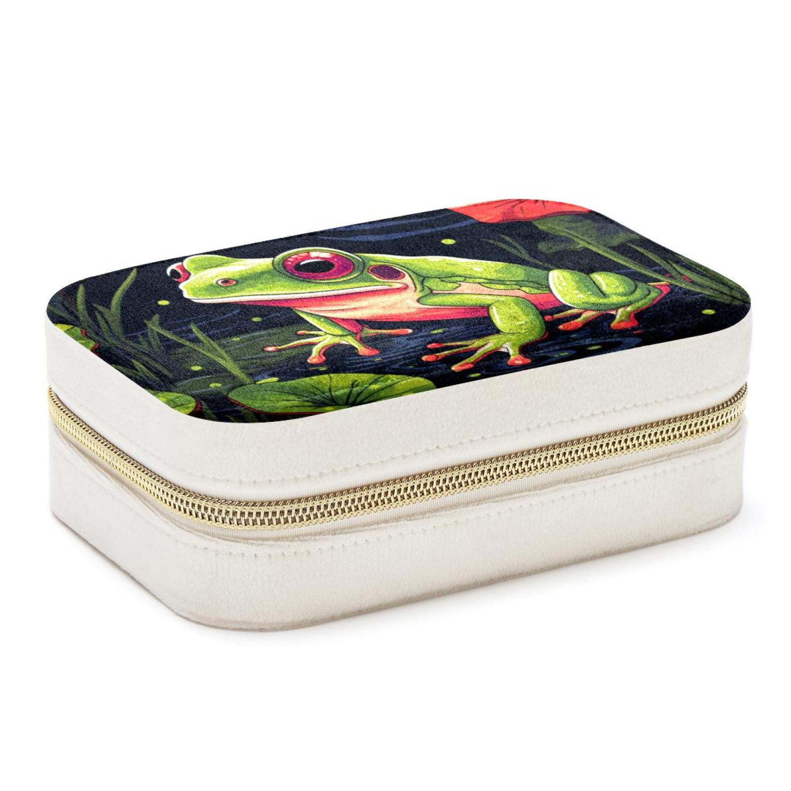 Frog Velvet Portable Travel Organizer Box with Removable Compartment ...