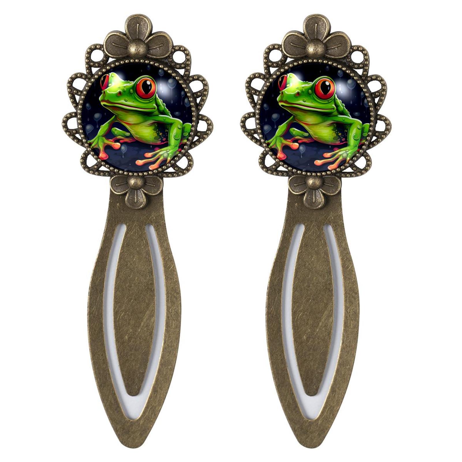 Frog Vintage Copper-Colored Lace Bookmarks - Set of 2 Stainless Steel ...