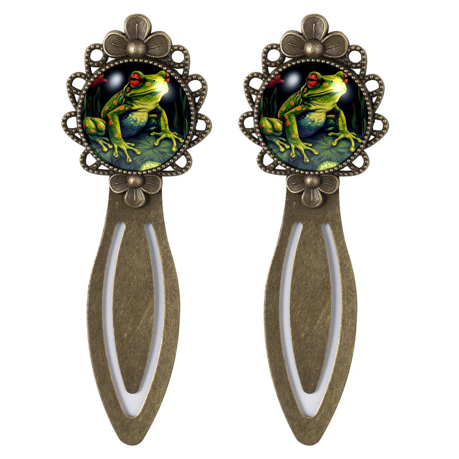 Frog Vintage Copper-Colored Lace Bookmarks: Stainless Steel Reading ...